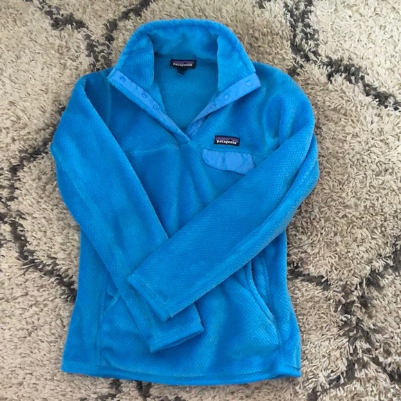 Patagonia | Jackets & Coats | Blue Fuzzy Patagonia | Poshmark